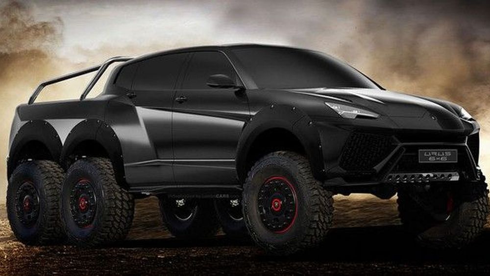 จะเป็นอย่างไร เมื่อมือดีทำการออกแบบ Lamborghini Urus ในรูปแบบรถ 6x6 ...