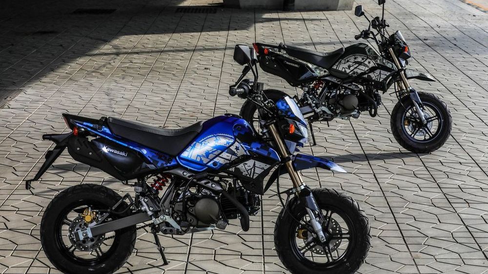 Kawasaki KSR Final Edition สองสีสันและลายกราฟฟิคใหม่ของความสนุกไซส์เล็ก ...