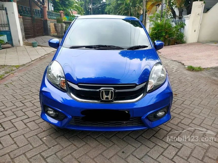 Jual Mobil Honda Brio 2016 E 1.2 di Jawa Timur Automatic Hatchback Biru ...