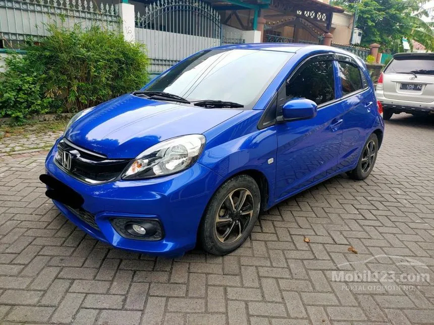 Jual Mobil Honda Brio 2016 E 1.2 di Jawa Timur Automatic Hatchback Biru ...