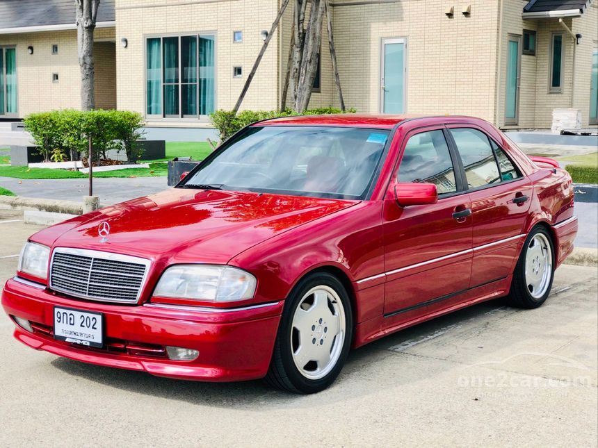 Mercedes-Benz C220 1996 W202 (ปี 93-00) Sport 2.2 เกียร์อัตโนมัติ สีแดง ...