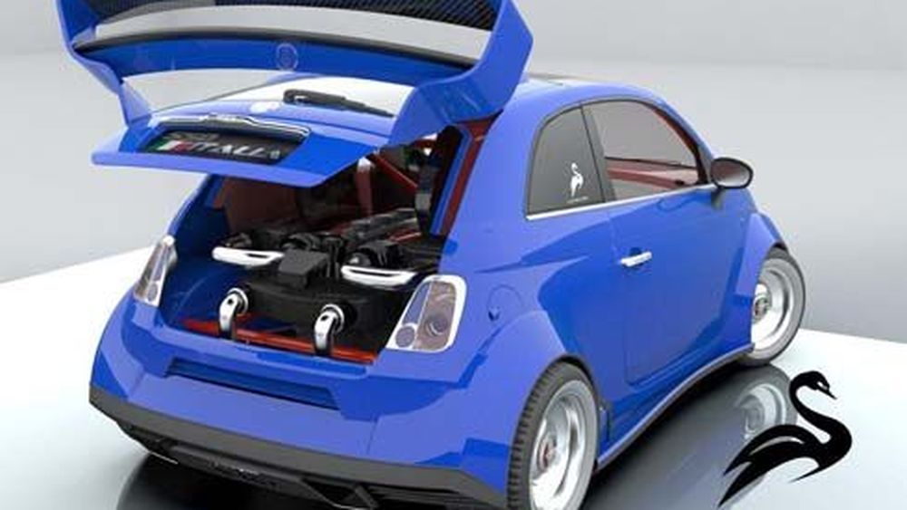 Fiat 500 ใช้ขุมพลัง Ferrari V8 542 แรงม้า โดยสำนักแต่ง Lazzarini Design ...