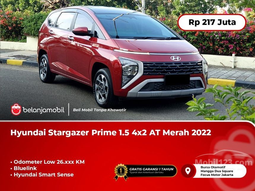 Jual Mobil Hyundai Stargazer 2022 Prime 1.5 di Jawa Barat Automatic MPV ...