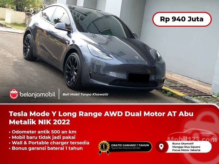 Jual Mobil Tesla Model Y 2022 Long Range di DKI Jakarta Automatic SUV ...