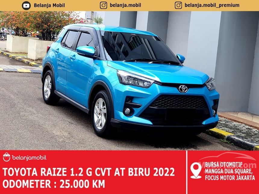 Jual Mobil Toyota Raize 2022 G 1.2 di DKI Jakarta Automatic Wagon Biru ...