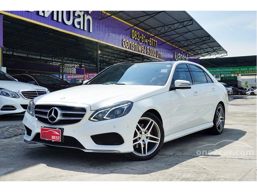 Mercedes-Benz E300 2016 W212 (ปี 10-16) AMG Dynamic Blue TEC HYBRID 2.1 เกียร์อัตโนมัติ สีขาว ...