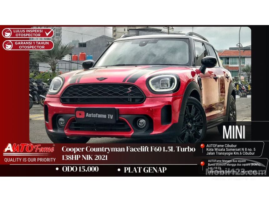 Jual Mobil MINI Countryman 2021 Cooper 1.5 di DKI Jakarta Automatic SUV ...