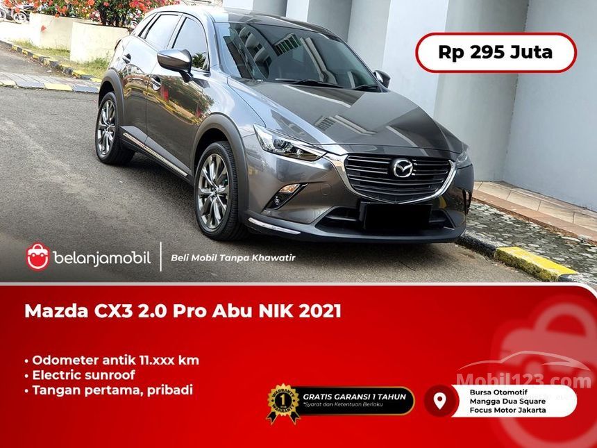 Jual Mobil Mazda CX-3 2021 Pro 2.0 di DKI Jakarta Automatic SUV Abu-abu ...