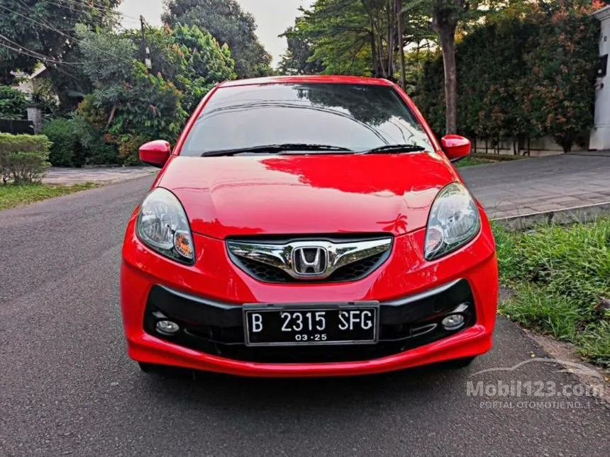 Jual Mobil Honda Brio 2015 Satya E 1.2 di Banten Manual Hatchback Merah ...