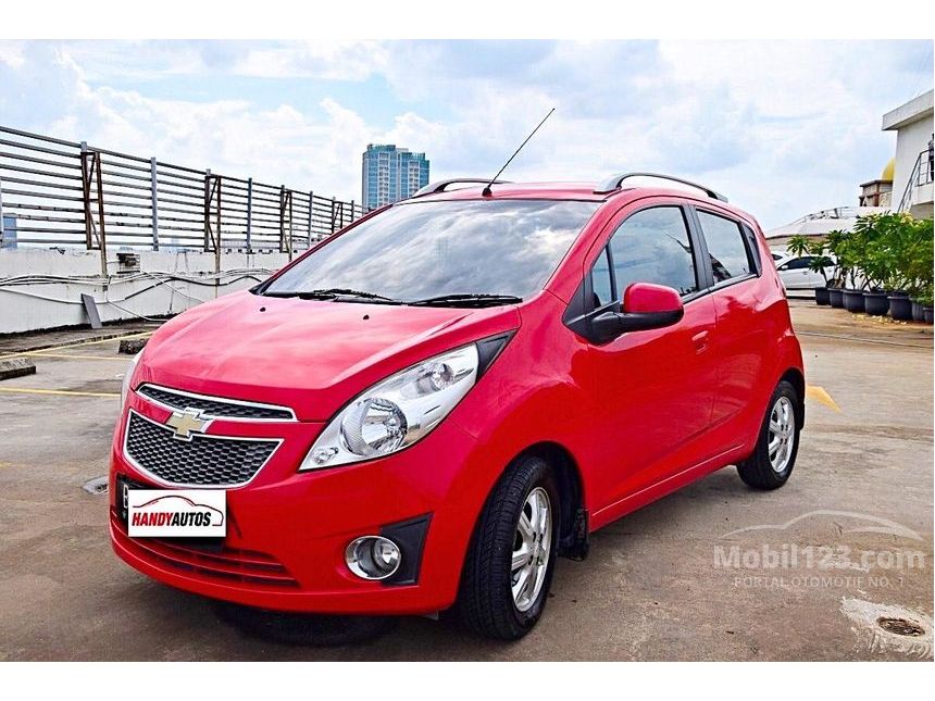 Jual Mobil Chevrolet Spark 2010 LT 1.2 di Banten Manual Hatchback Merah ...